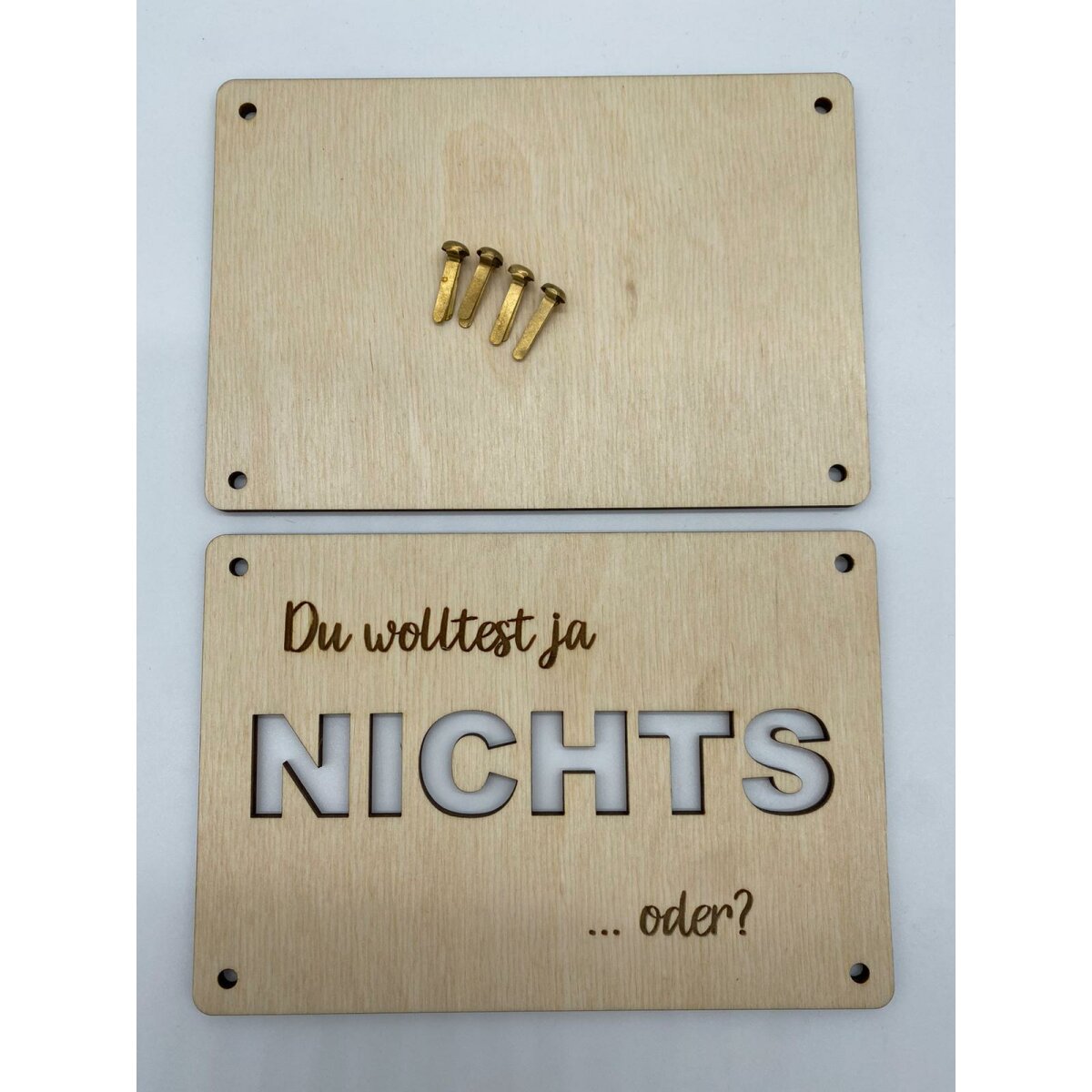 Geldgeschenk | Geschenkkarte | Du wolltest ja NICHTS - Der Einschneid ...